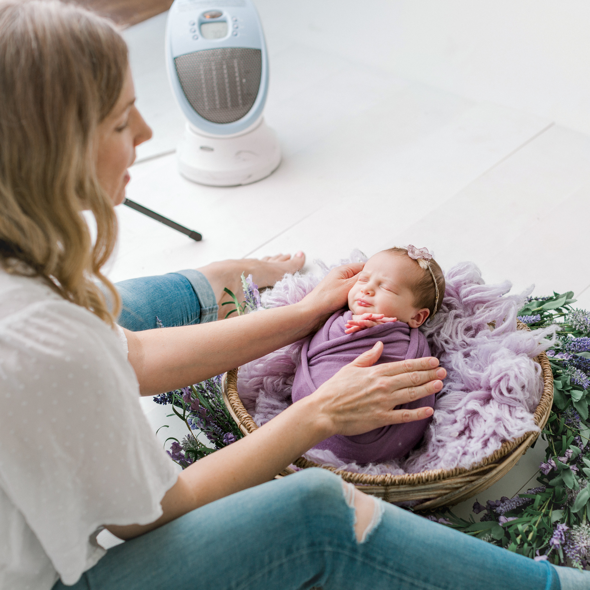 Simple Newborn Photography Studio Setup | Newborn Digital Backdrops and ...